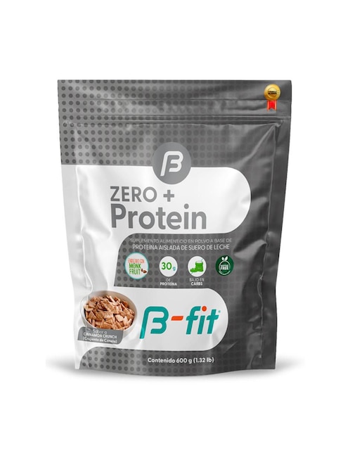 Zero protein B-Fit con proteína de suero de leche sabor canela 600 g 1