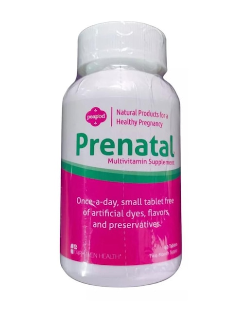 Peapod Prenatal Fairhaven Health con multivitaminico sabor natural de ...