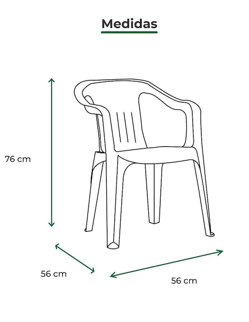 Silla Brexia Duna de plástico 3