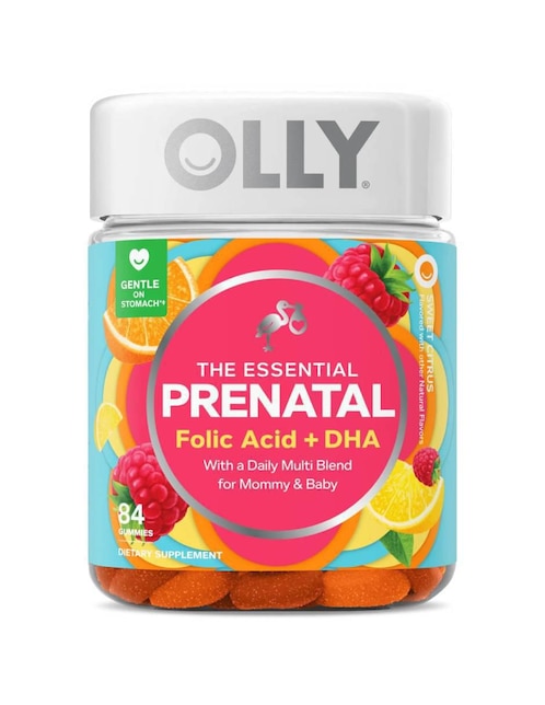 Multivitamínico prenatal Ácido Fólico + DHA 84 gomitas Vitaminas Mujer ...