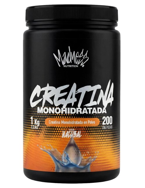 Creatina monohidratada Madness Nutrition con creatina monohidratada ...