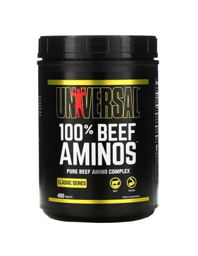 Aminoácidos a base de carne Universal Nutrition 100% Beef Aminos 400 ...