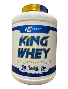 King Whey Ronnie Coleman con proteína de suero de leche sabor chocolate ...