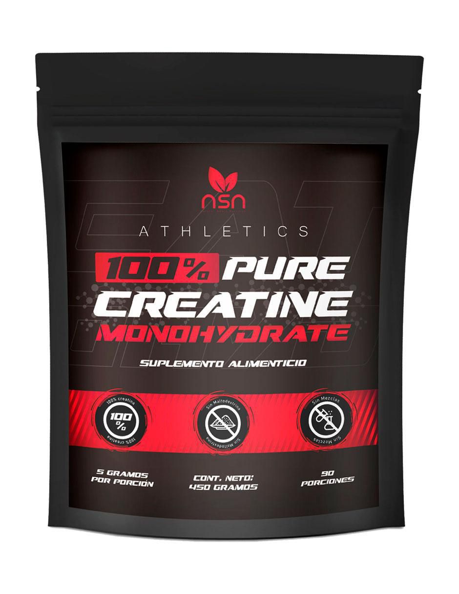 Creatina Monohidratada NSN Creatina Pura Natural Smart Nutrition de 450 g