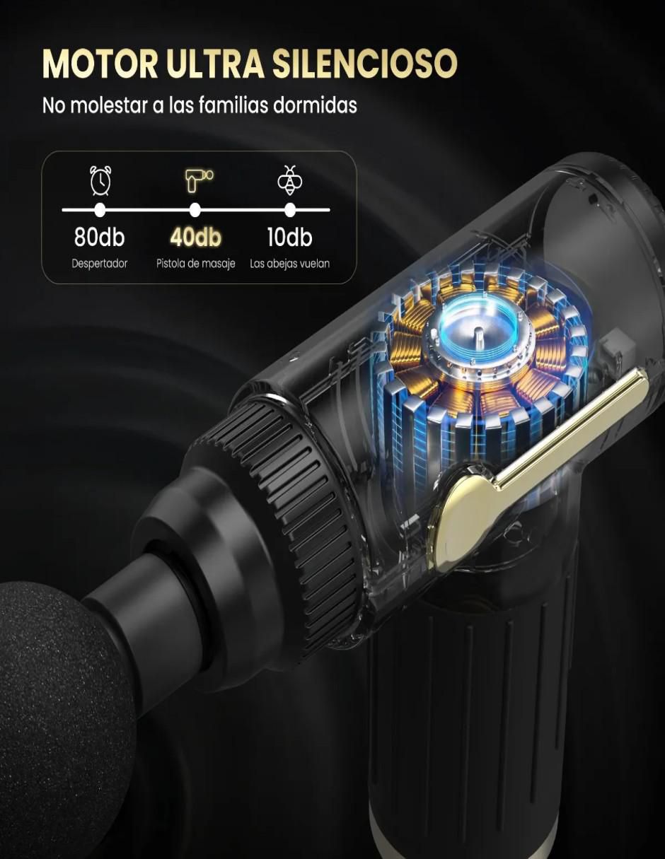 Masajeador corporal Belug Pistola de Masaje Eléctrica Masajeador ...